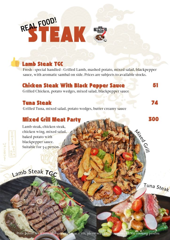 BUKU Menu TGC BASRA – coffee TGC