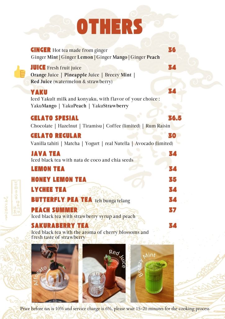 BUKU Menu TGC BASRA – coffee TGC