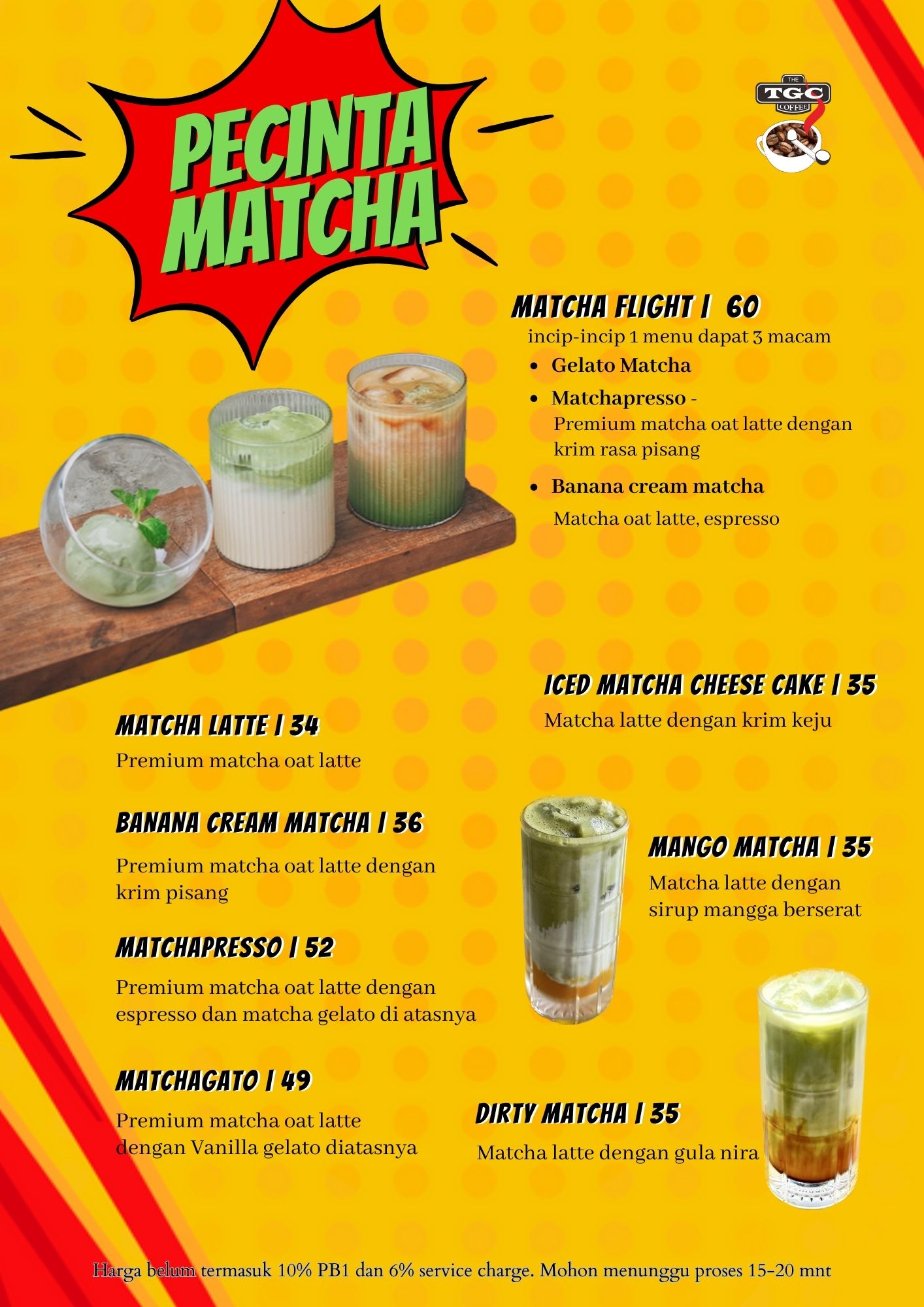 BUKU Menu TGC BASRA – coffee TGC