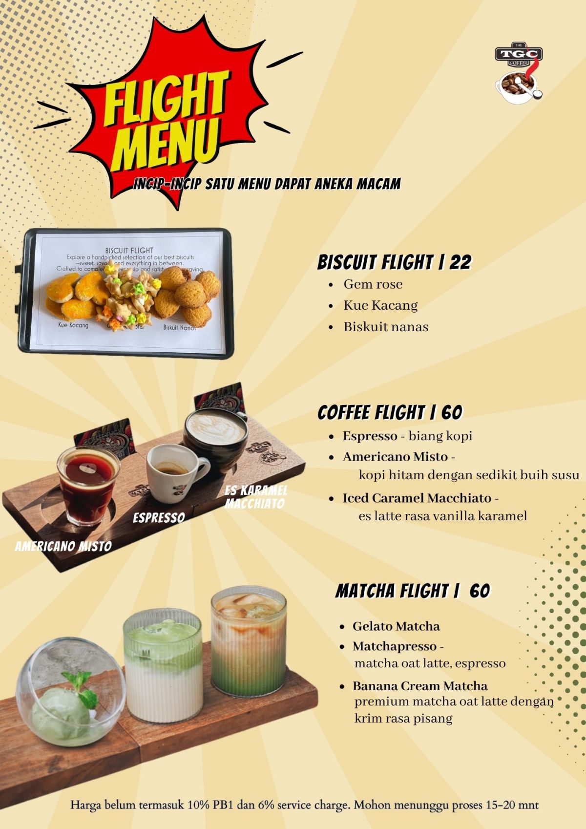 BUKU Menu TGC BASRA – coffee TGC