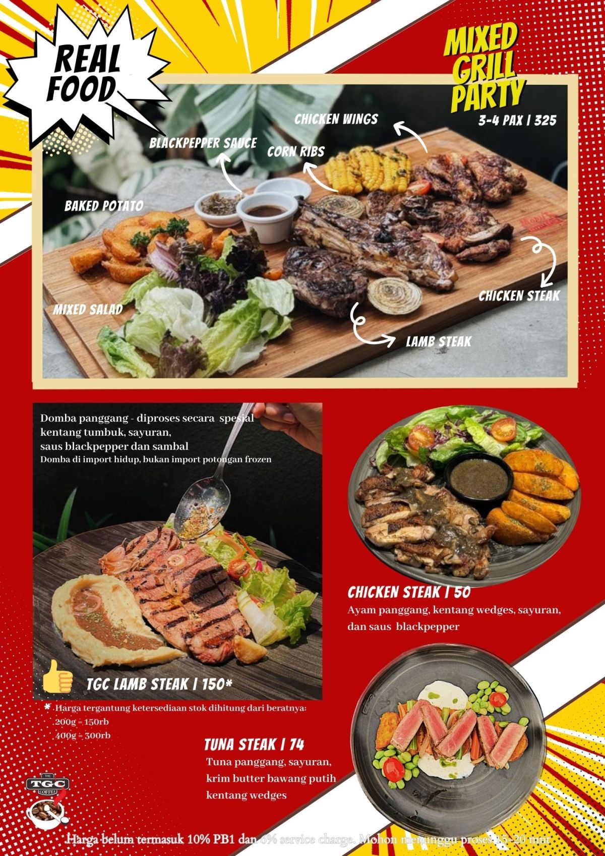 BUKU Menu TGC BASRA – coffee TGC