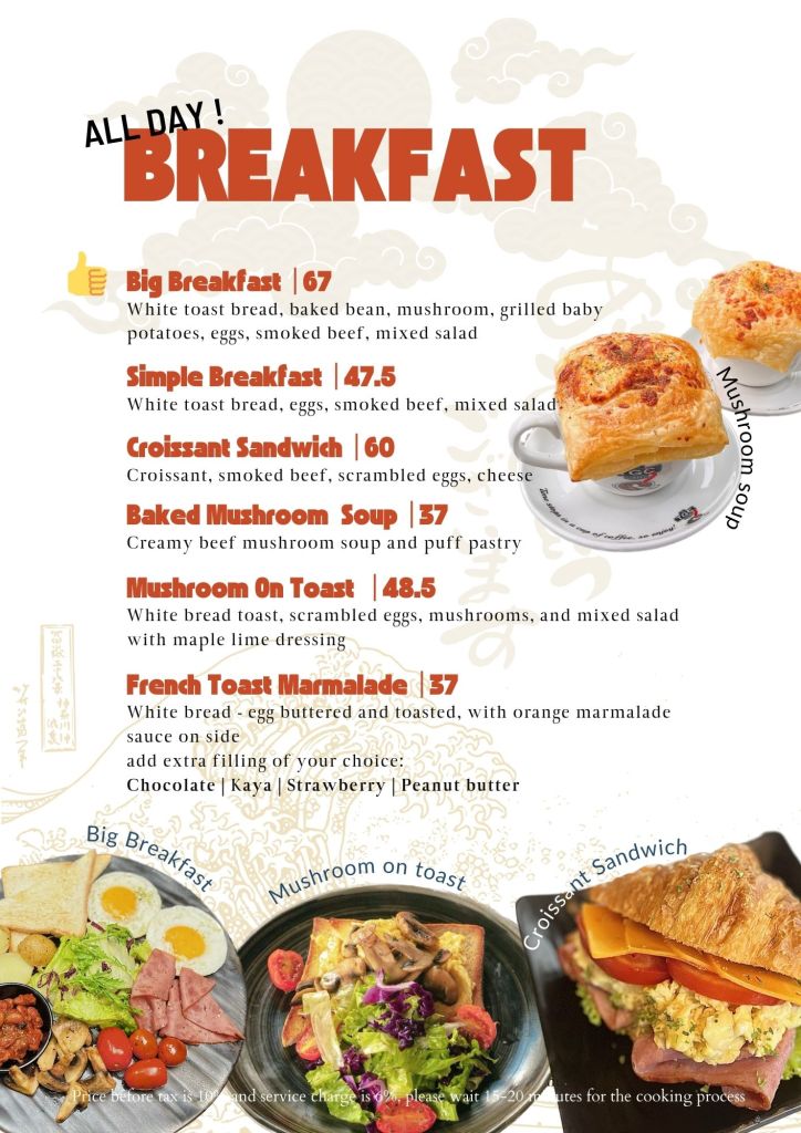 BUKU Menu TGC BASRA – coffee TGC