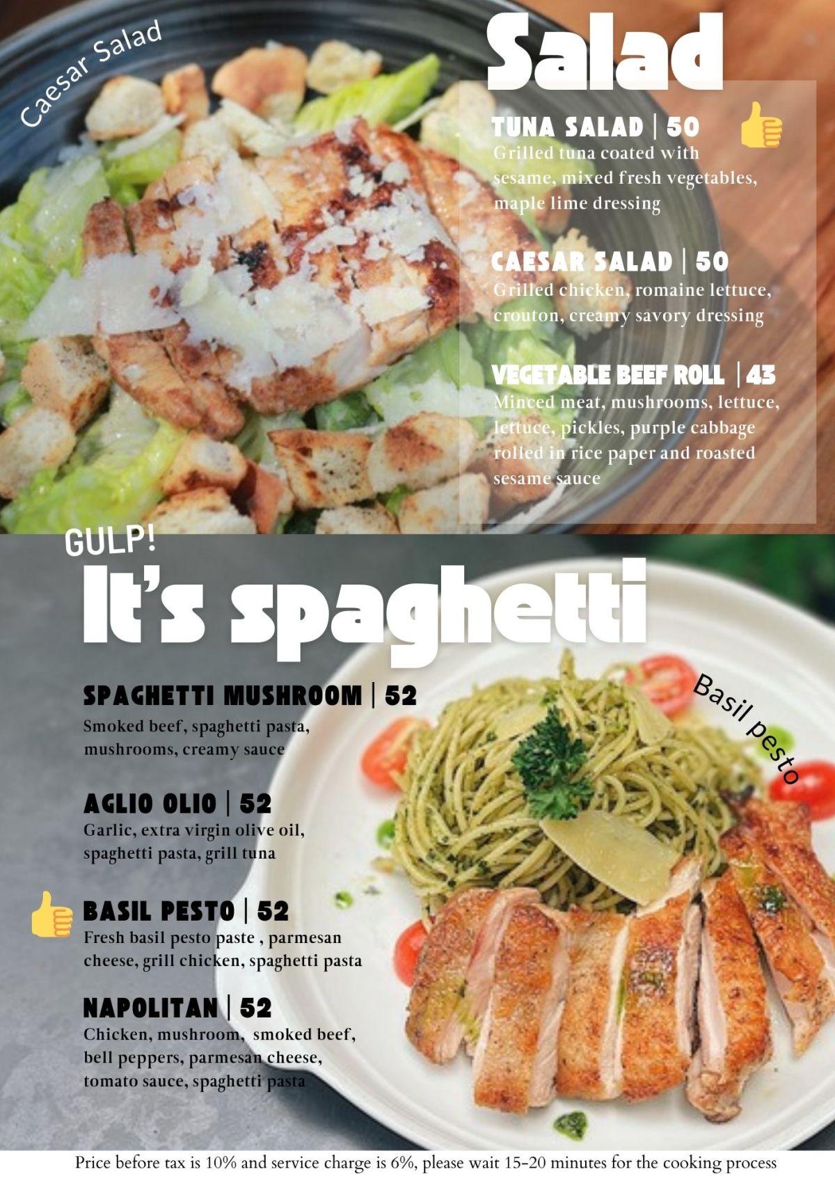 BUKU Menu TGC BASRA – coffee TGC