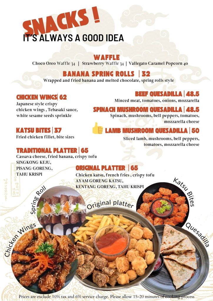 BUKU Menu TGC BASRA – coffee TGC